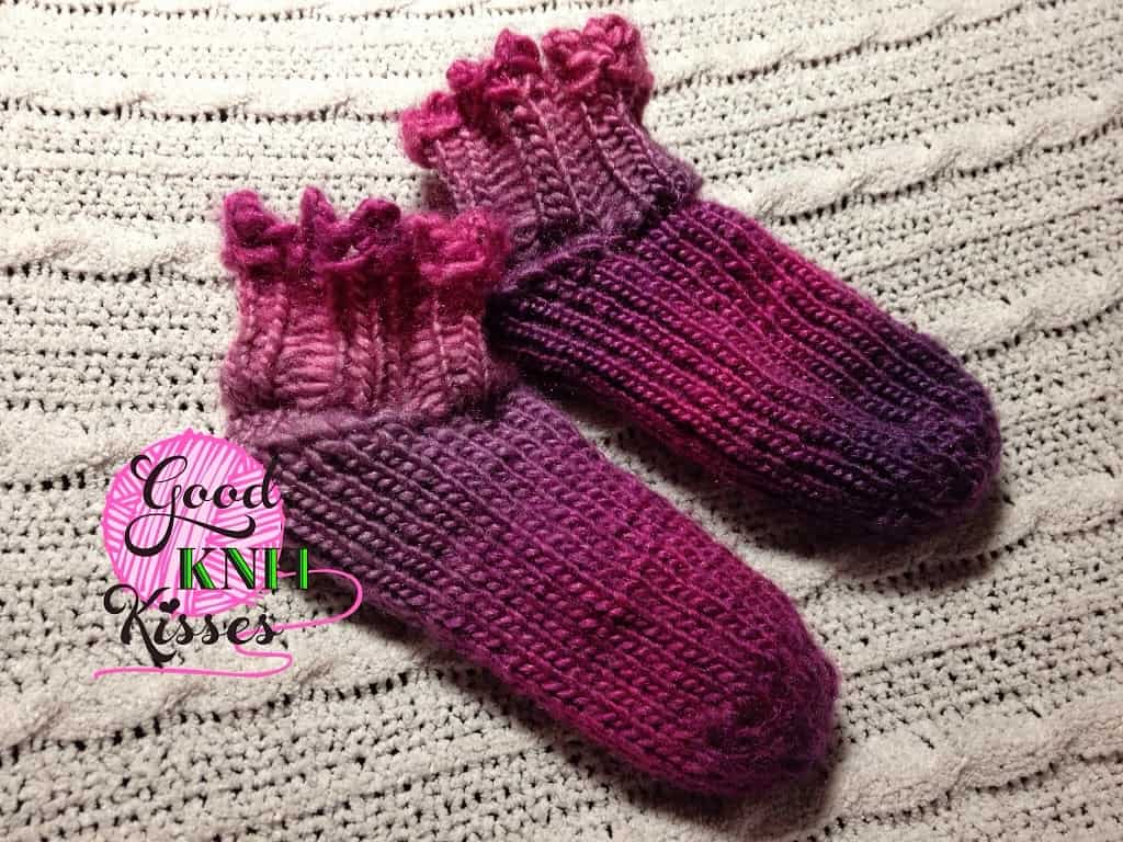 Picot BOOties | Loom Knit - GoodKnit Kisses