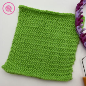 How to Loom Knit the Herringbone Stitch - GoodKnit Kisses