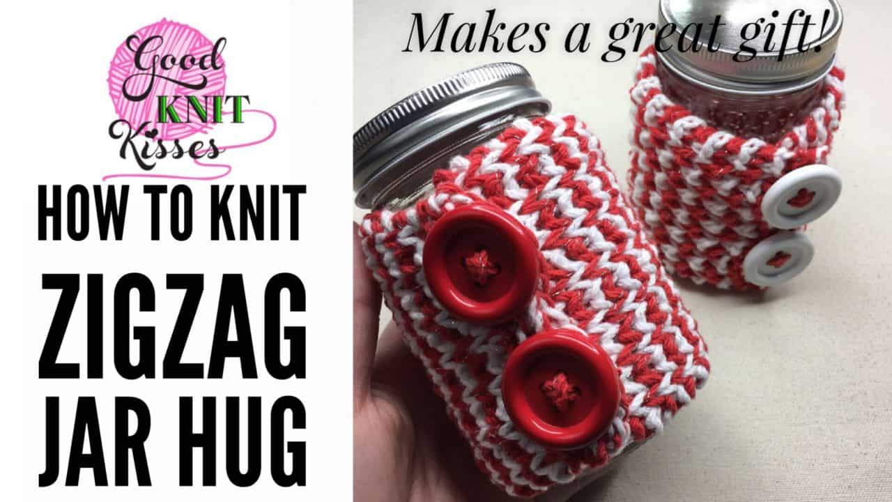 ZigZag Mug Hug and Jar Hug Gift Set - GoodKnit Kisses