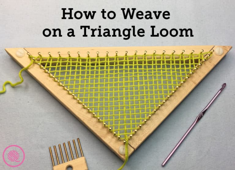 How To Weave on a Triangle Loom - GoodKnit Kisses
