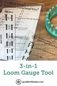 Ultimate 3-in-1 Loom Gauge Tool is a Must Have for Loom Knitters