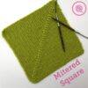 How to Knit: Perfect Mitered Square Pattern for Beginners