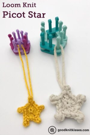 Loom Knitting Pretty Picot Flowers and Stars - GoodKnit Kisses