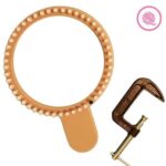 Adaptive Loom Knitting: Using a Stand with Clampable Loom