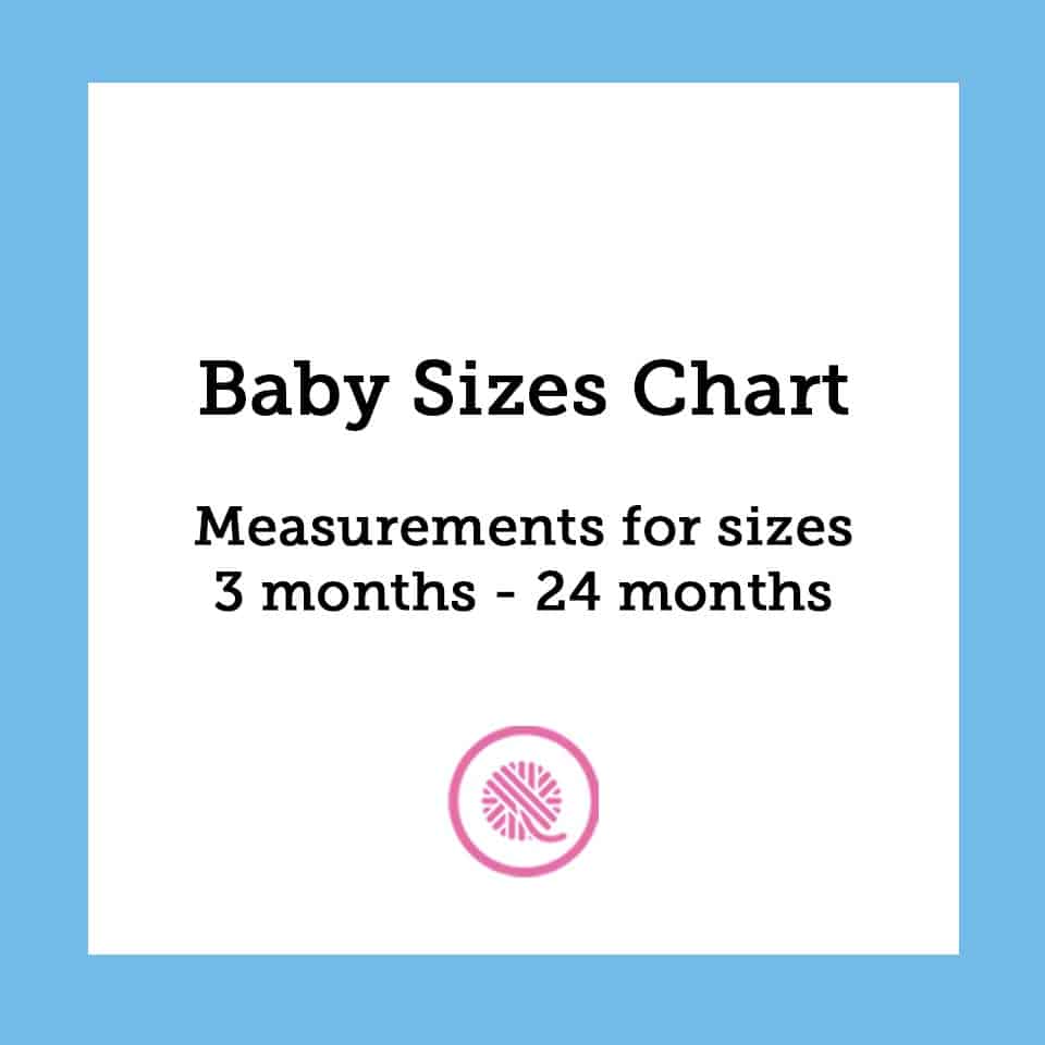 Baby Sizes Chart Common Measurements For Babies From 3 24 Months
