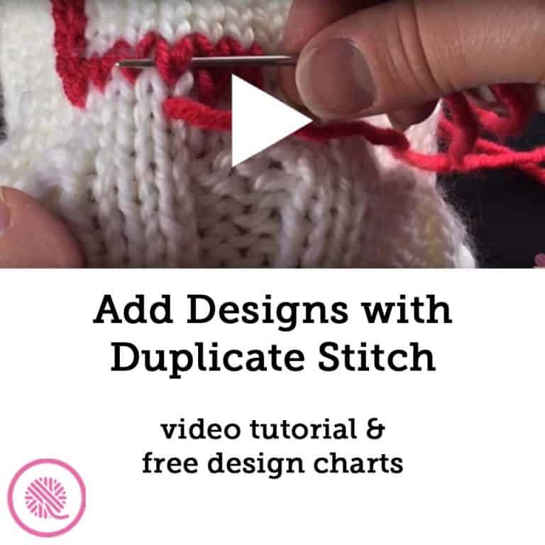 Use the Duplicate Stitch to Add a Design to Your Knits! - GoodKnit Kisses
