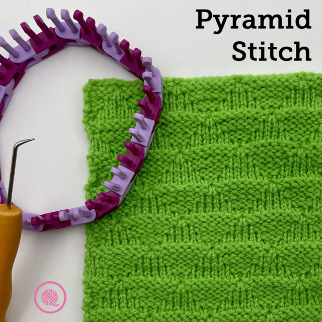 How to Loom Knit the Pyramid Stitch - GoodKnit Kisses