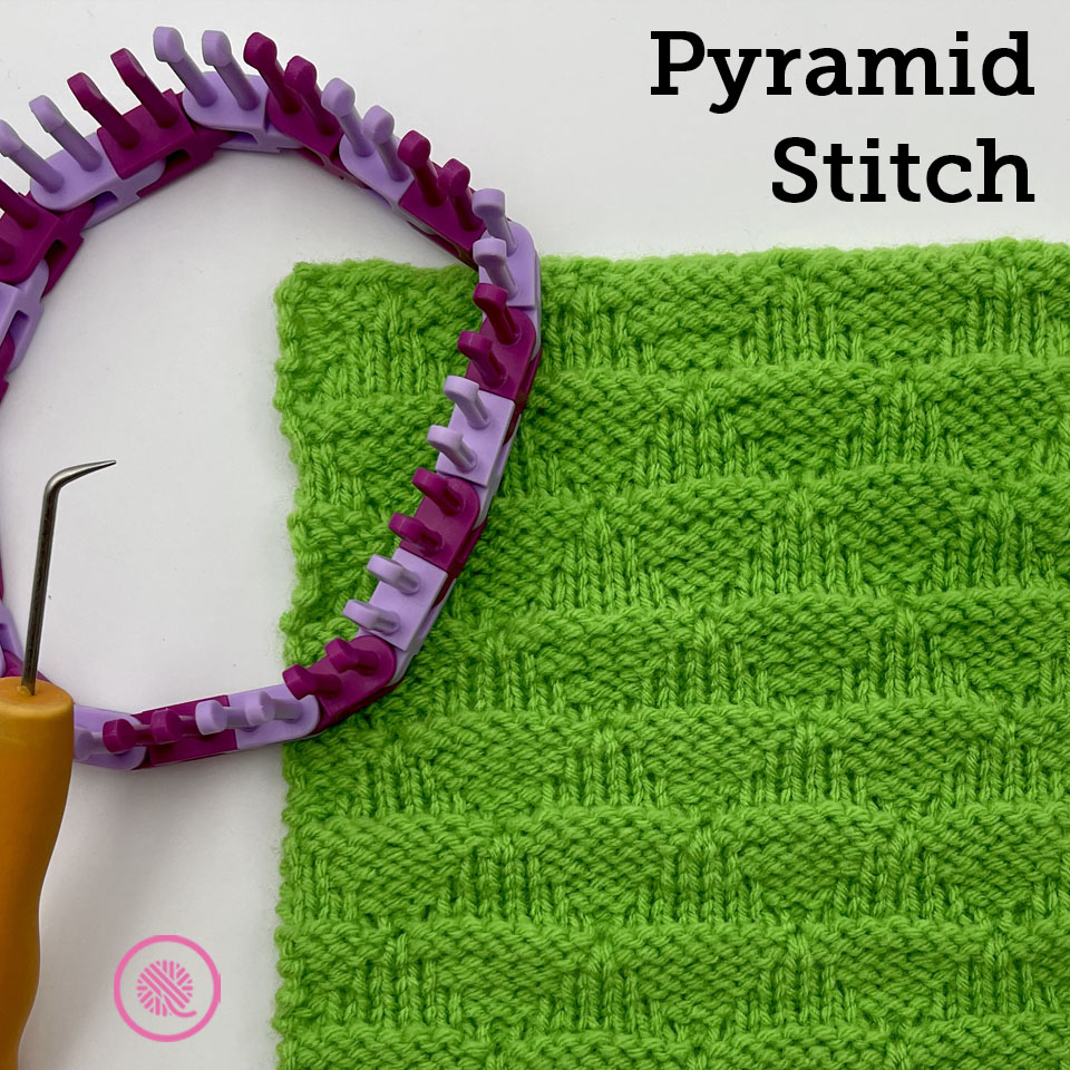 How to Loom Knit the Pyramid Stitch - GoodKnit Kisses