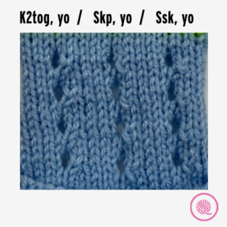 How to Knit 3 Easy Eyelets (Lace Knitting) - GoodKnit Kisses