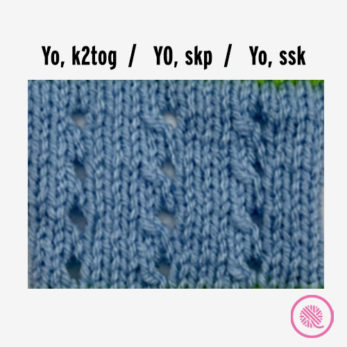 How to Knit 3 Easy Eyelets (Lace Knitting) - GoodKnit Kisses