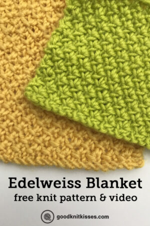 Cozy Edelweiss Blanket Pattern for Knitters - GoodKnit Kisses