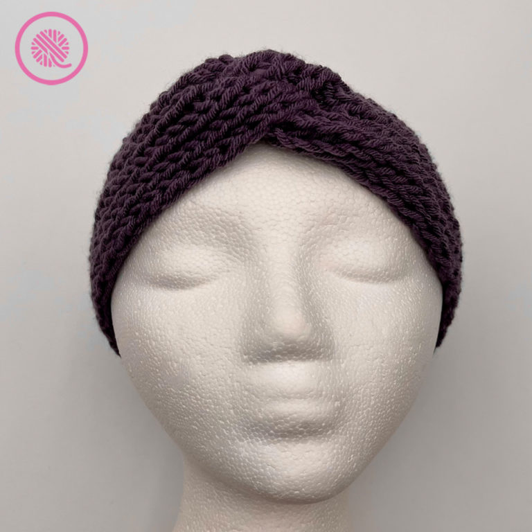 Loom Knit Twisted Headband (Free pattern with videos!)