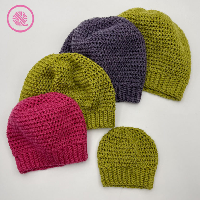 Crochet Worsted Basic Hats for your whole family! - GoodKnit Kisses