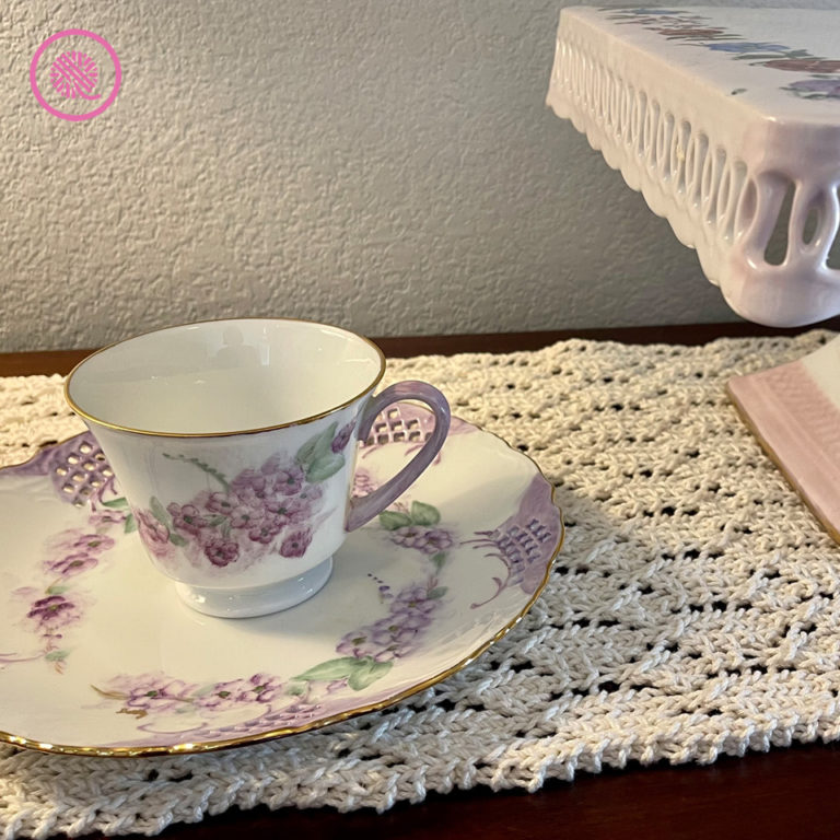 The Needle Knit Lacy Runner Adds a Touch of Elegance!