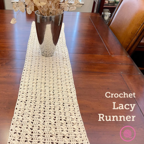 Make the Beautiful Crochet Lacy Runner! - GoodKnit Kisses