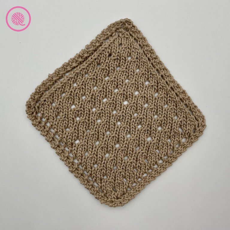 The Loom Knit C2C Eyelet Square is an Easy Project! - GoodKnit Kisses