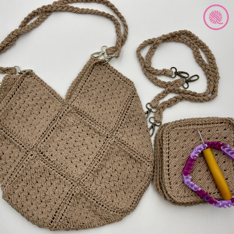 Make a Beautiful Loom Knit Eyelet Bag! - GoodKnit Kisses