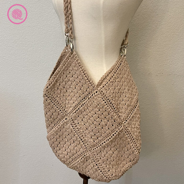 Make a Beautiful Loom Knit Eyelet Bag! - GoodKnit Kisses