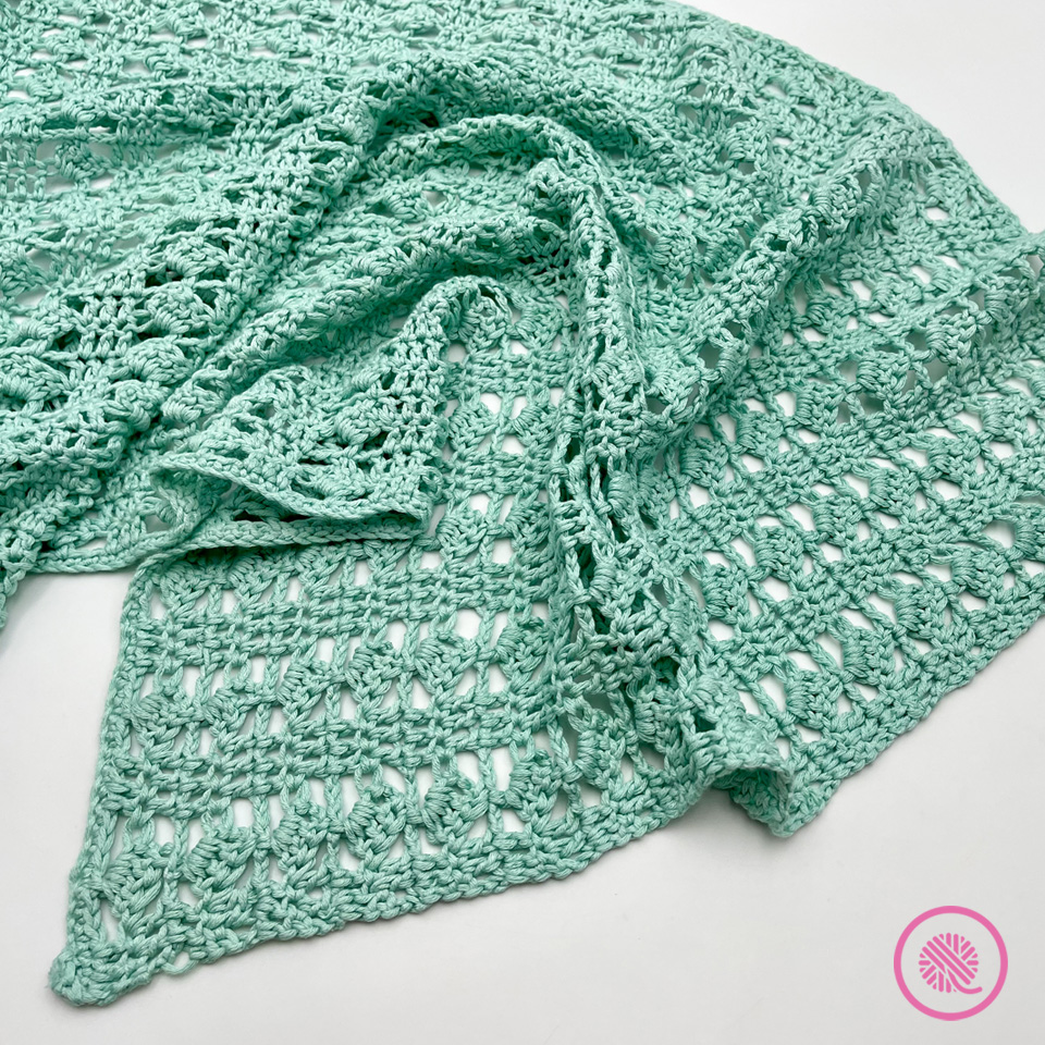 Gorgeous Crochet Lacy Shawl Pattern - GoodKnit Kisses