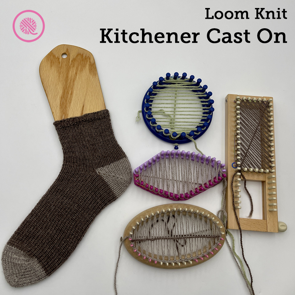 Loom Knit Basic Toe-Up Socks - GoodKnit Kisses