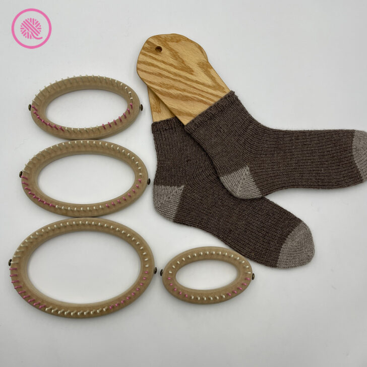 Loom Knit Basic Toe-Up Socks - GoodKnit Kisses