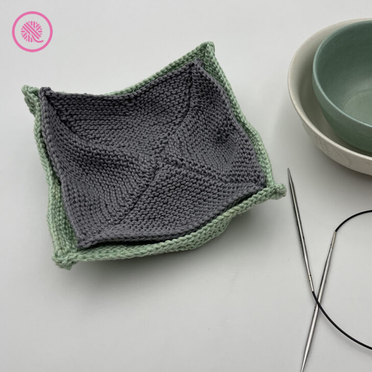How to Make a Needle Knit Bowl Cozy - GoodKnit Kisses