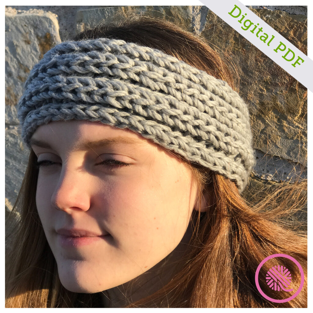 PDF: Needle Knit Easy Ribbed Headband - GoodKnit Kisses