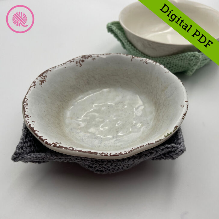 PDF: Needle Knit Bowl Cozy - GoodKnit Kisses