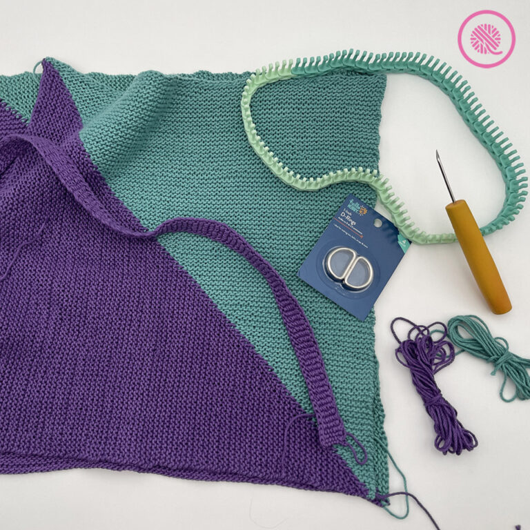 Get a Grip with my Loom Knit Pie Carrier! - GoodKnit Kisses