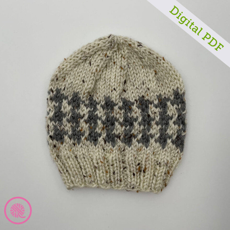 PDF: Needle Knit Houndstooth Fair Isle Hats - GoodKnit Kisses