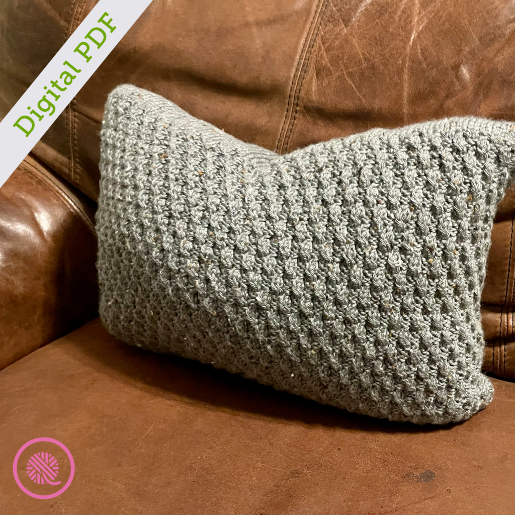 PDF: Loom Knit Ripple Twist Pillow - GoodKnit Kisses