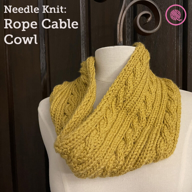 Cozy Alert: Chunky Needle Knit Rope Cable Cowl! - GoodKnit Kisses