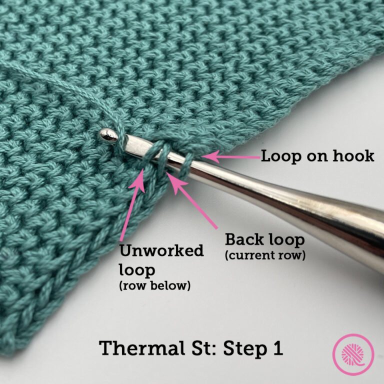 How to Crochet the Thermal Stitch with Free Potholder Pattern ...