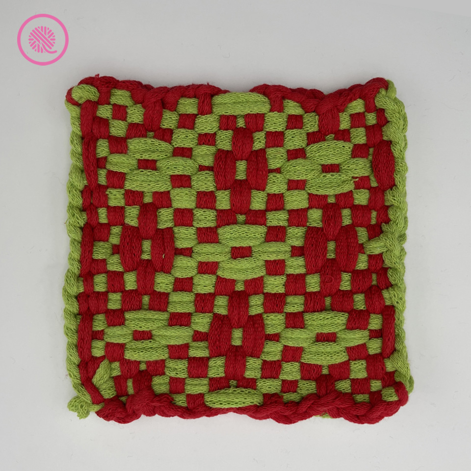 Make the Festive Diamond Buffalo Weaving Design! - GoodKnit Kisses