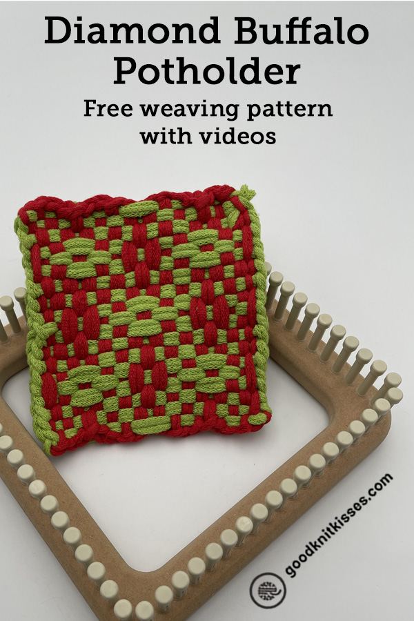 Make the Festive Diamond Buffalo Weaving Design! - GoodKnit Kisses