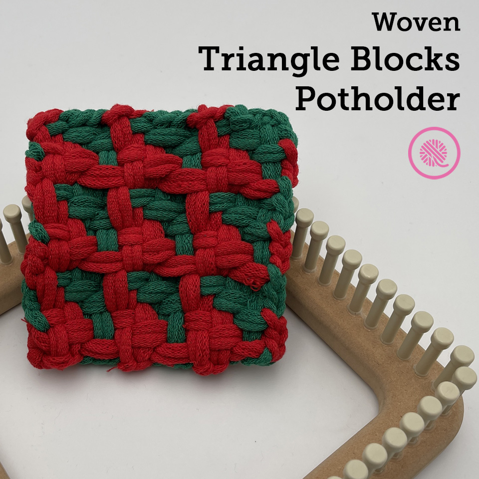 Learn to Weave the Triangle Blocks Potholder! - GoodKnit Kisses