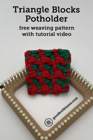 Learn to Weave the Triangle Blocks Potholder! - GoodKnit Kisses