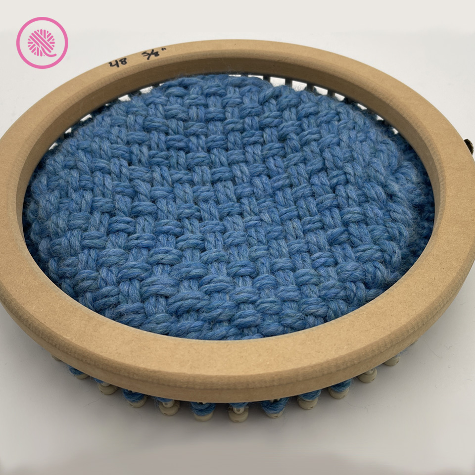 Loom Knit a Bucket Hat with a Woven Crown! - GoodKnit Kisses