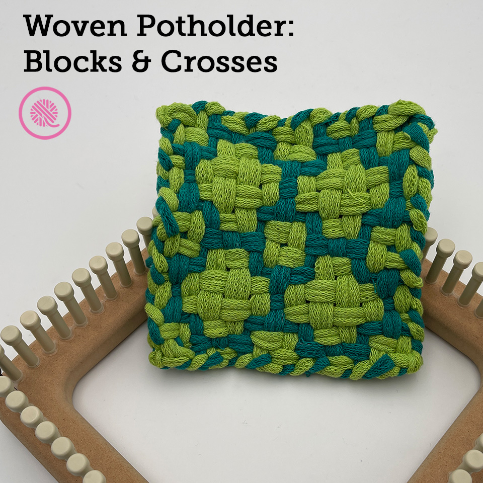 Loom Double Knit Checkerboard Design | Free Cowl Pattern - GoodKnit Kisses