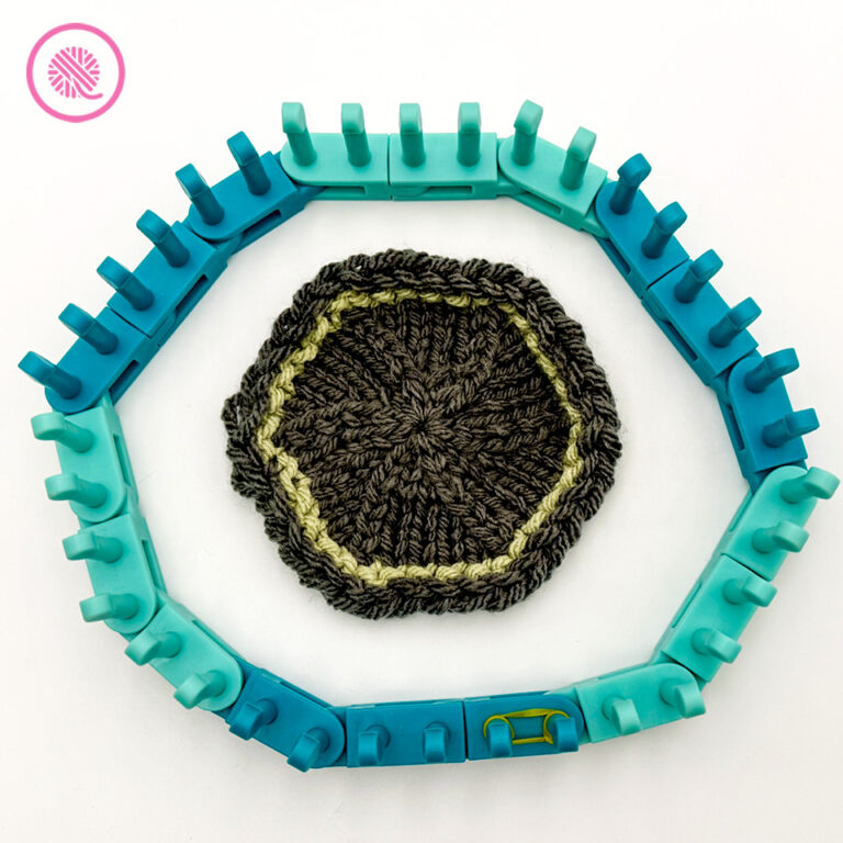 How to Loom Knit a Hexagon - GoodKnit Kisses